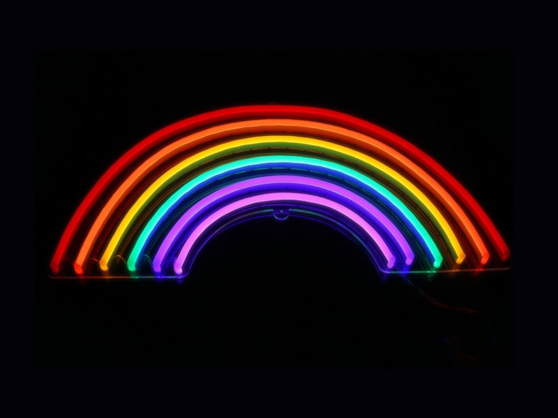 Rainbow Neon Sign - Decorate Your Bedroom - Echo Neon Studio