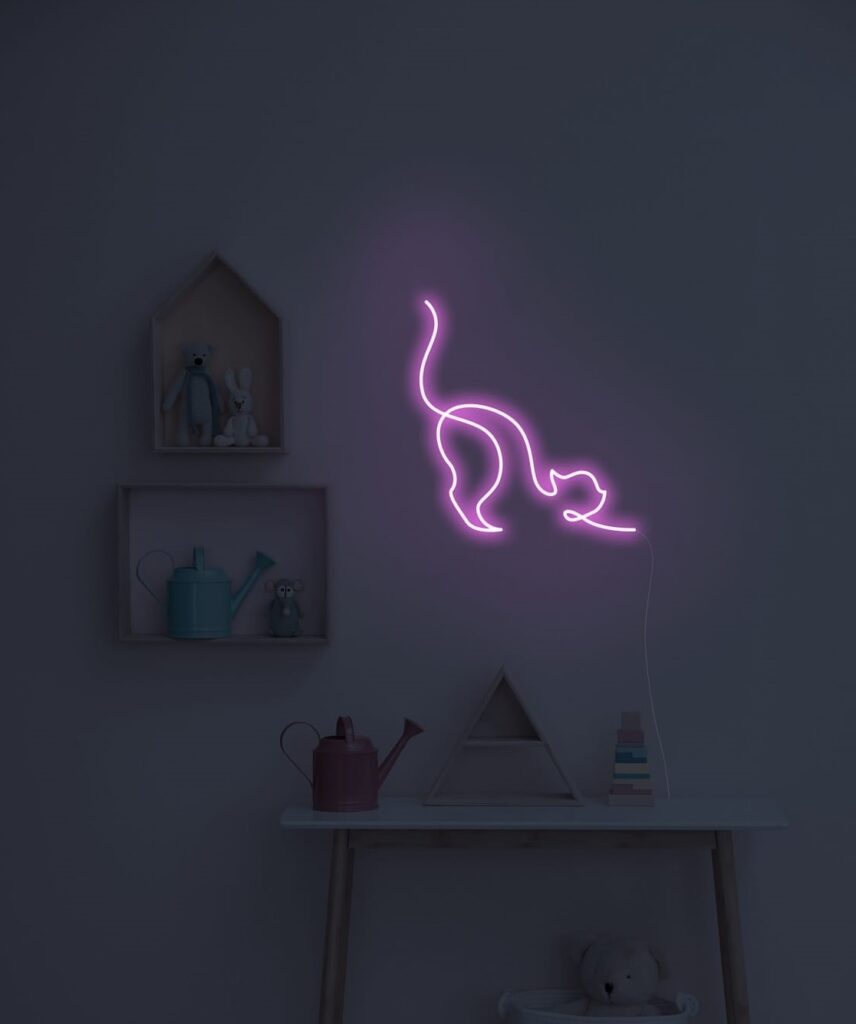 Cat Neon Sign - Cutest Neon Sign - Echo Neon Studio