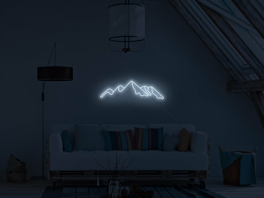 Mountain Skyline LED Neon Sign - Echo Neon Studio