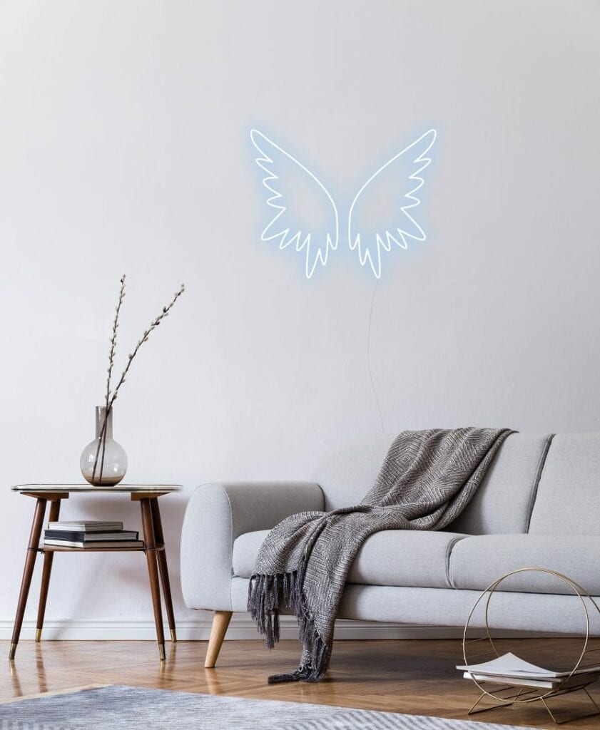 Wings Neon Sign - Light Up Your Space - Echo Neon Studio
