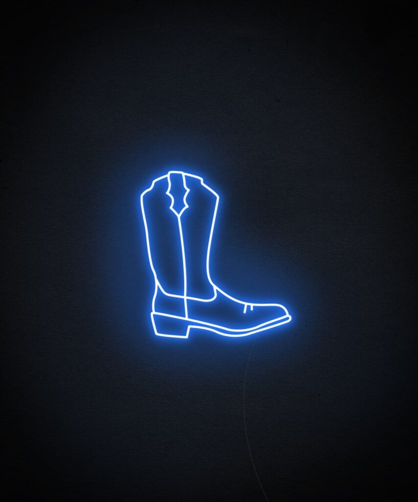 Cowboy Boot Neon Sign - Symbol of Wild West - Echo Neon Sign
