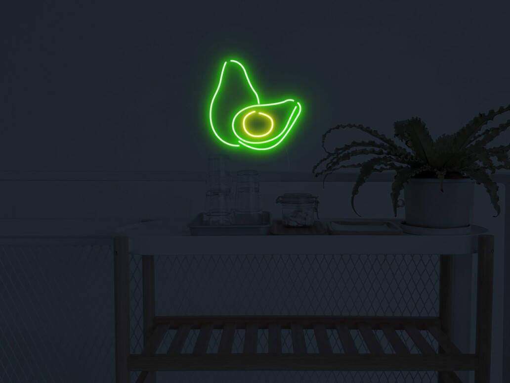 Avocado Neon Sign - Best for Kitchen or a Café - Echo Neon Studio