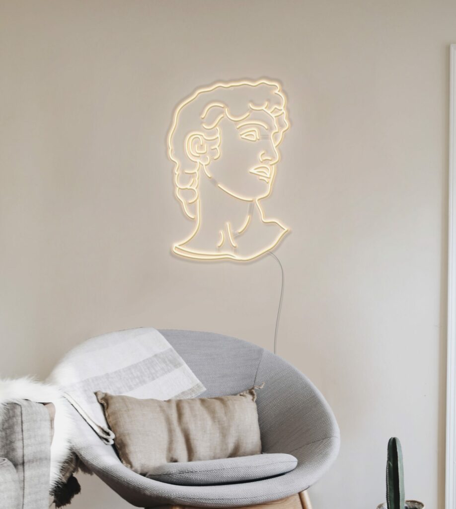 David Neon Sign - Custom David Sign - Echo Neon Studio