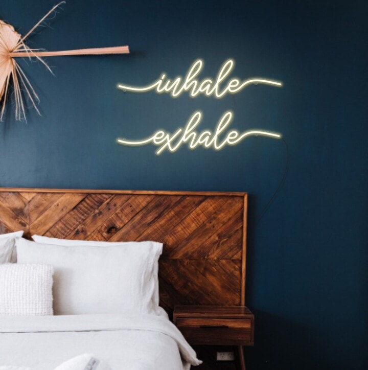 Inhale Exhale Neon Sign | Echo Neon #1 LED Neon Sign Brand