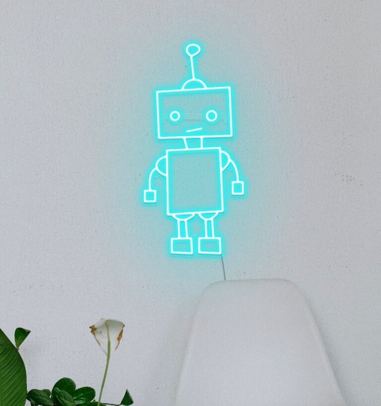 Mini Robot Neon Sign | Echo Neon #1 LED Neon Sign Brand