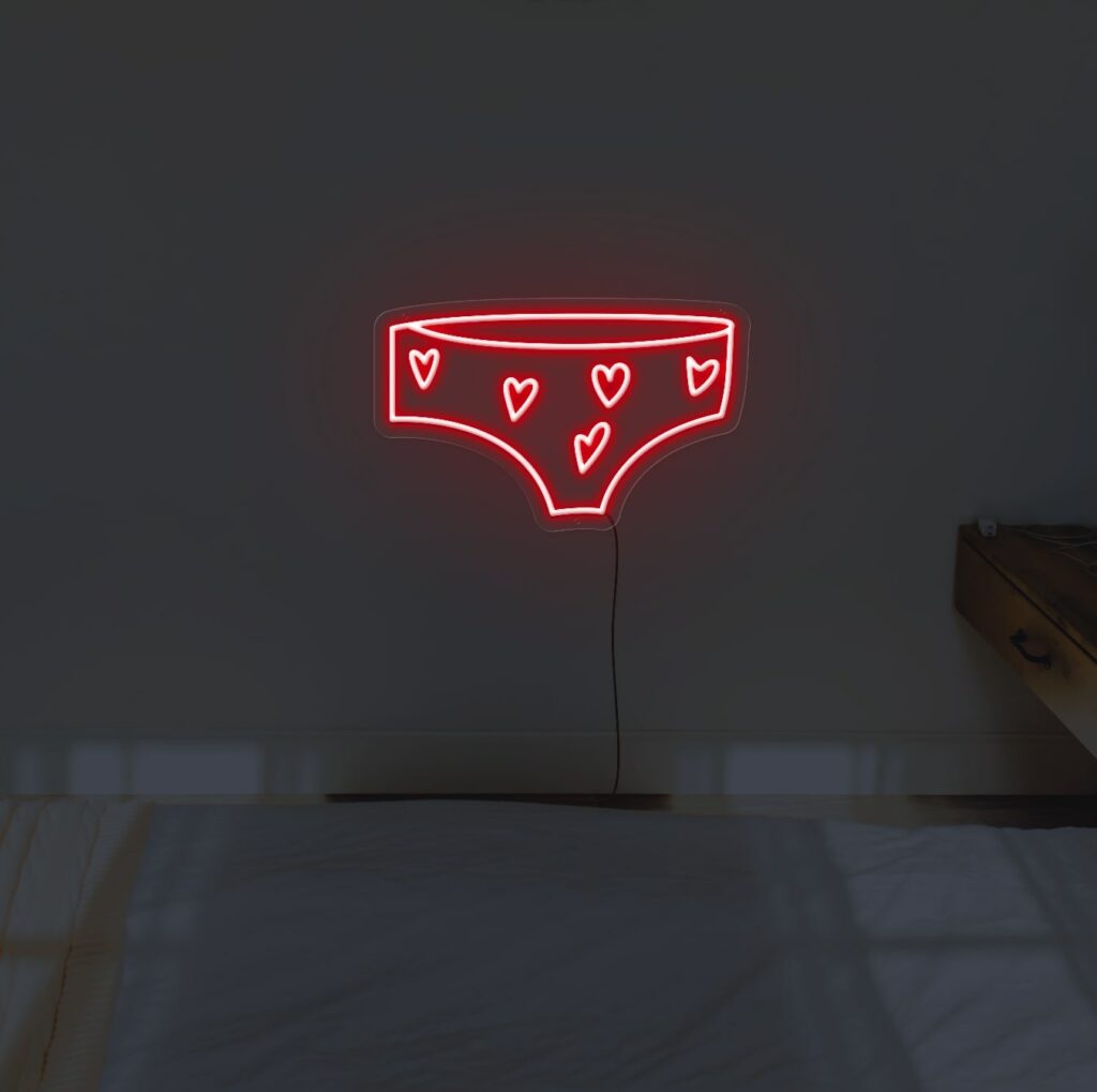 Heart Panty Neon Sign | Echo Neon #1 LED Neon Sign Brand
