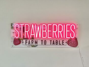 Strawberries Neon Sign | Echo Neon #1 LED Neon Sign Brand