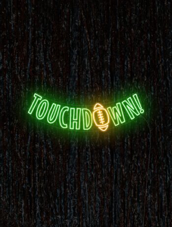 Touchdown Football Neon Sign Wall Lighting | Echo Neon