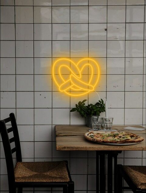 Pretzel LED Neon Light for Cafes & Bars, Restaurants | Echo Neon