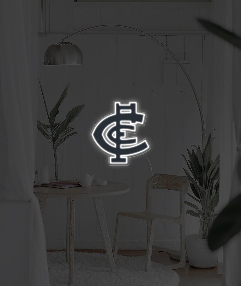 Carlton Blues Logo Neon Sign Custom | Echo Neon