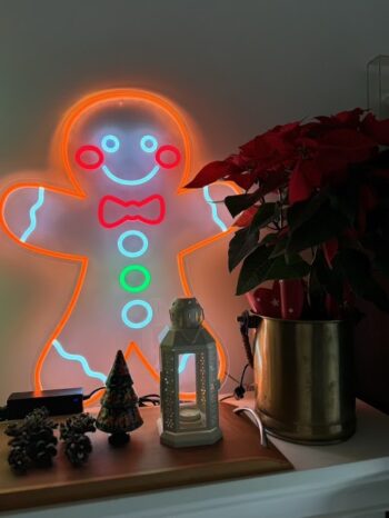 Gingerbread Cookie Neon Sign | Echo Neon