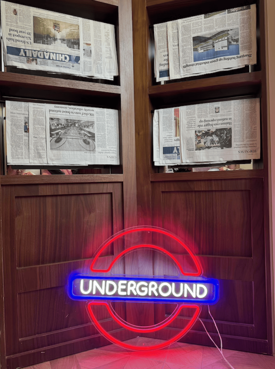 London Underground Neon Sign | Historic Transit Decor